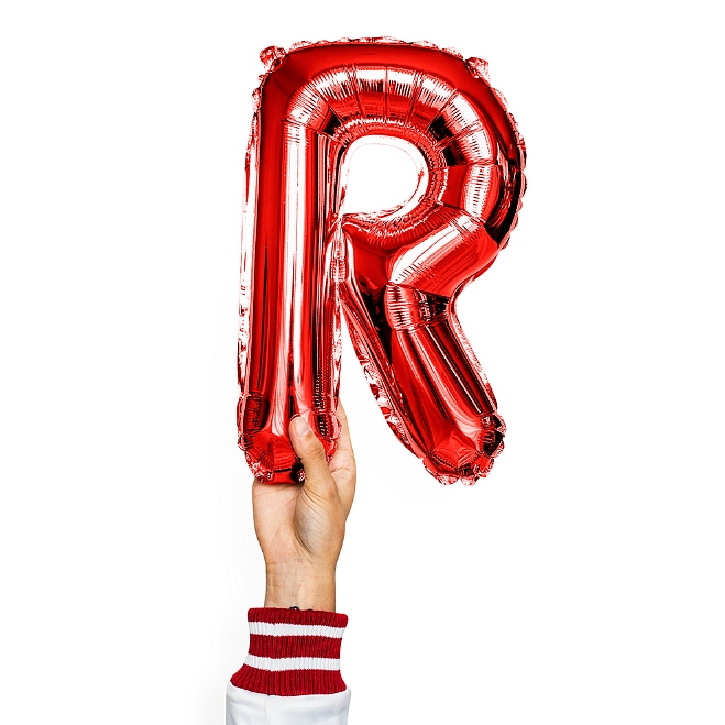 Red Balloons Alphabets | High Resolution | Royalty free stock photo ...